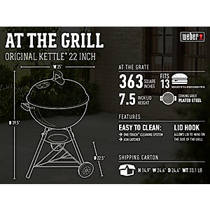Weber Original Kettle 22-Inch Charcoal Grill
