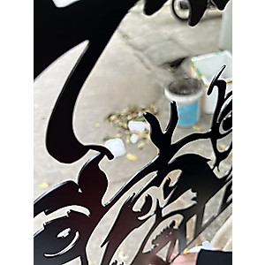 Deer Hunter Metal Wall Personalized, USA Hunter Gun with Flag, Deer Antler Hunting Dad LED Sign, Hunting Camp, Man Cave Deer Decor, Gift For Dad, Father Day Gift