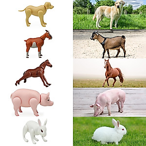 Beverly Hills Doll Collection Farm Animal Toys Set of 10, Large Toy Farm Animals for Toddlers, Plastic Animal Figures, Realistic Animal Figurines for Kids