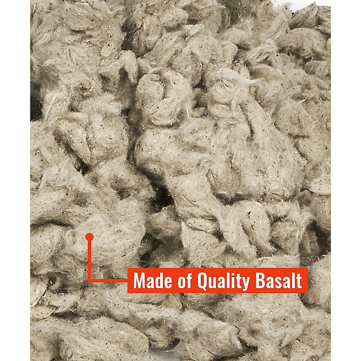 GASPRO Gas Fireplace Embers, 10 Oz. Rock Wool Glowing Embers for Fireplace - Vented, Ventless, Insert, Propane, Natural Gas, Add Glow