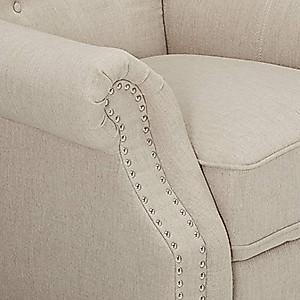 GDFStudio vWyland Tufted Wheat Fabric Recliner.