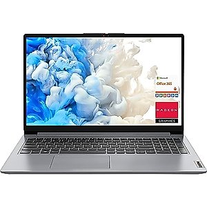 Lenovo 2023 Newest 15.6" Laptop, IdeaPad 1, 20GB Memory, 1TB SSD Storage, AMD Dual-core Processor, 15.6" HD Anti-Glare Display, HDMI, SD Card Reader, Windows 11 Home, Includes 1 Year Microsoft 365