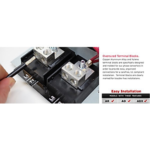 Rotary Phase Converter AD5F - Floor Unit 5HP Digital Controls Heavy Duty HD CNC| Can Start up to a 2.5Hp / 7 Amp 208-240v Load