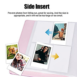 256 Pockets Photo Album for Fujifilm Instax 11 12 9 40 Mini Camera, Polaroid Camera, Photo Album for Fujifilm Instax Mini Evo Liplay 90 8 7+ Instant Camera, Polaroid HP Zink 2x3" Photos (Magic Pink)