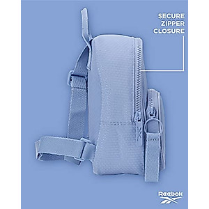 Reebok Women's Backpack - Sydney Lightweight Mini Shoulder Purse - Casual Gym Bag for Kids, Teens, and Adults, Size One Size, Stormy Peri