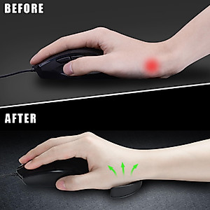 JIKIOU Upgrade Enlarge Gel Memory Foam Set Keyboard Wrist Rest Pad, Mouse Wrist Cushion Support for Office, Computer, Laptop, Mac, Comfortable, Lightweight for Easy Typing Pain Relief, Black