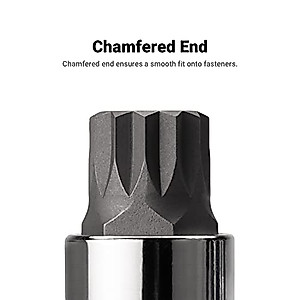 Capri Tools 30037 14mm XZN Triple Square Bit Socket with 1/2-Inch Drive