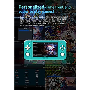 RG505 Android 12 Handheld Game Console 4.95-inch OLED Touch Screen with Unisoc Tiger T618 Built-in 128G TF Card Have 3170+ Games