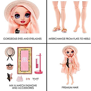 Rainbow High Pacific Coast Bella Parker- Pink Fashion Doll with 2 Designer Outfits, Pool Accessories Playset, Interchangeable Legs, Toys for Kids, Great Gift for Ages 6-12+ Years