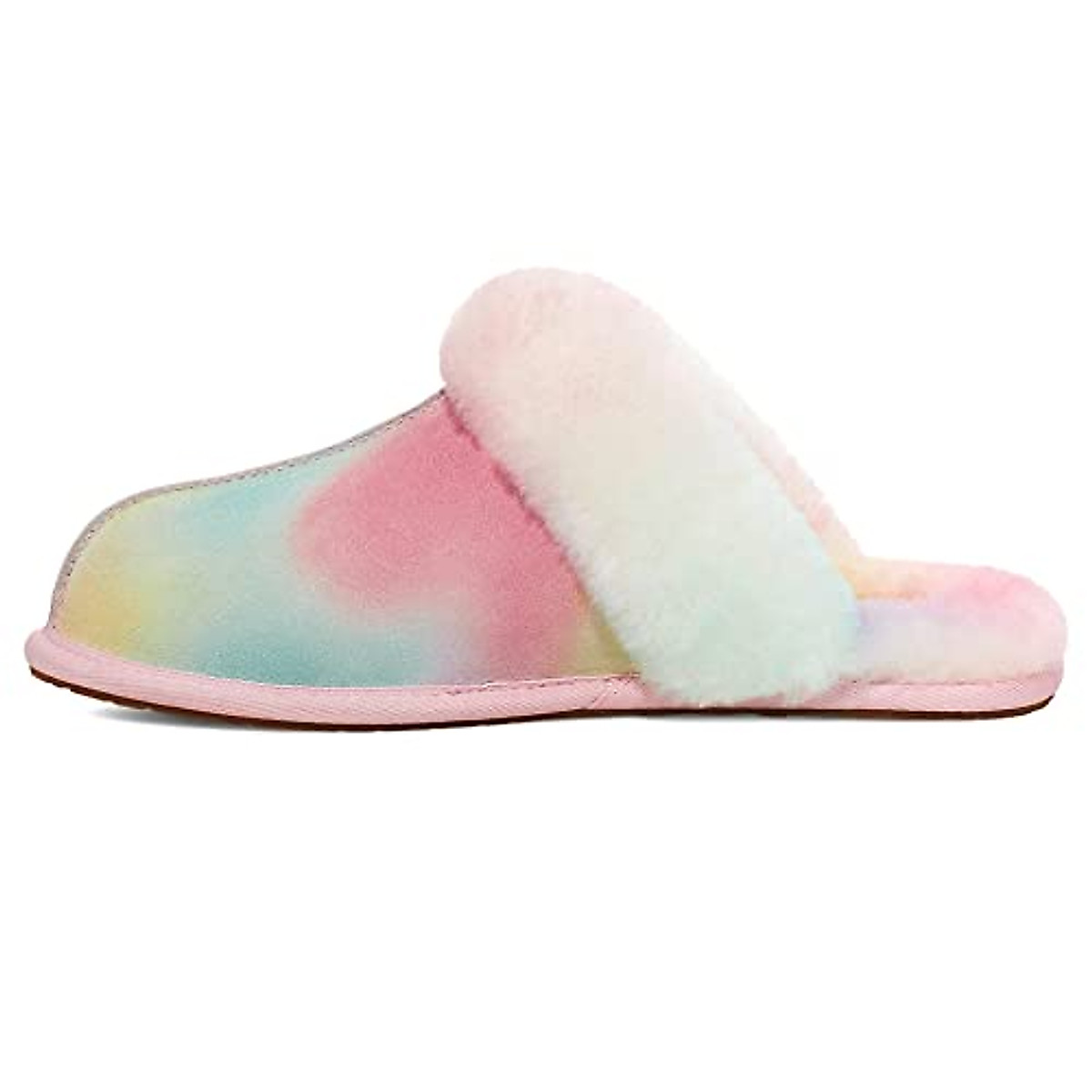 UGG Women's Scuffette Ii Watercolors Slipper, Rainbow Blend, 6