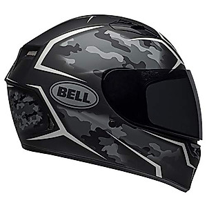 Bell Qualifier Full-Face Motorcycle Helmet (Stealth Camo Matte Black / White - Small)
