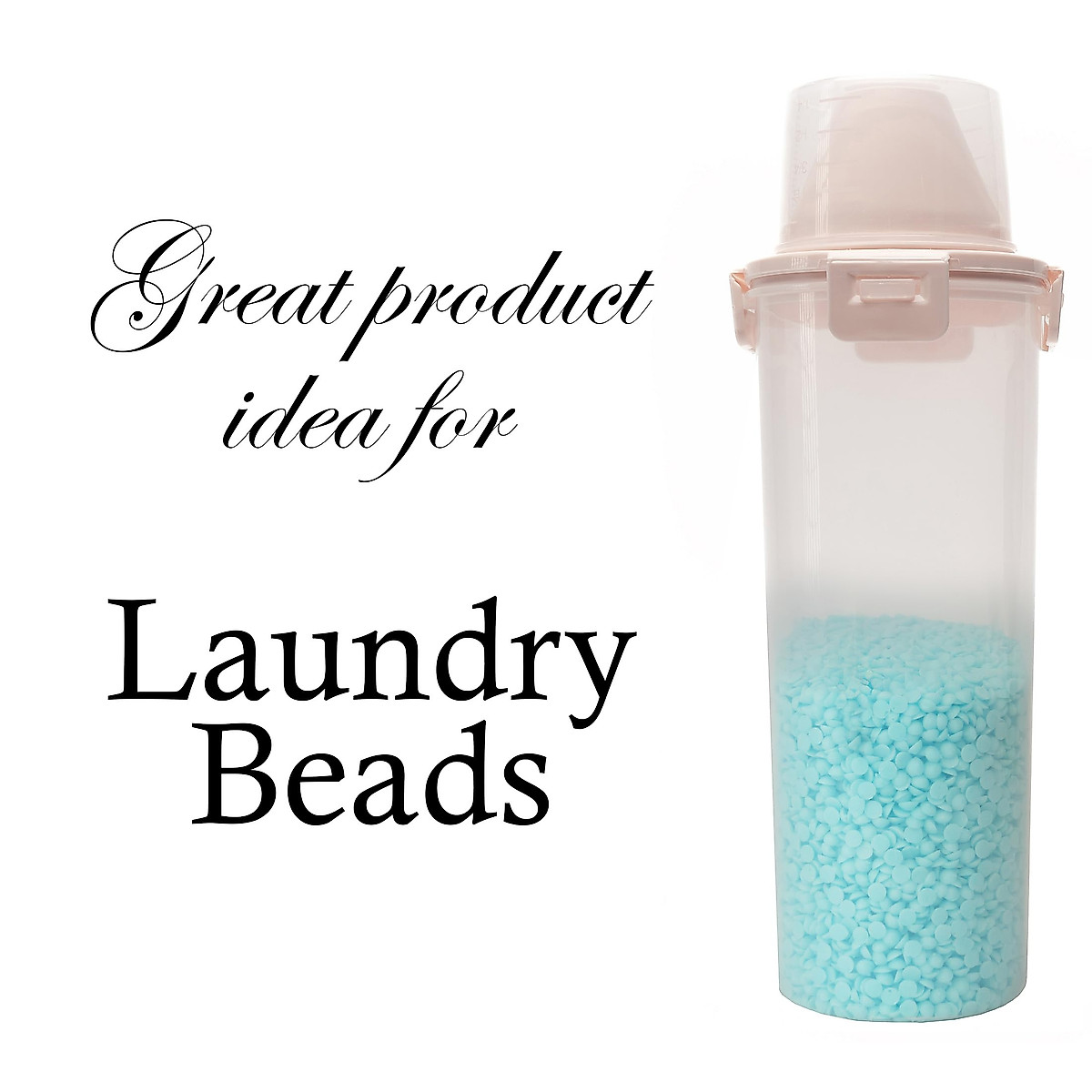 Everyday JAM Food Storage Container - Airtight Seal and Food-Grade Transparent Plastic Container - BPA Free - Measuring Cup, Pouring Spout - for Rice, Pasta, Sugar, Cereal, Snacks, Dry and Wet Goods