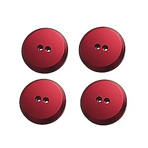Dewhel Jack Pad Adapter Billet Anodized Red Aluminum Floor Jack for Corvette C8/C7/C6 Premium Bolt on Jack Points - 4 Pack¡­