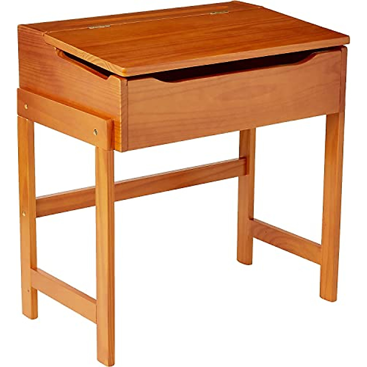Lipper International Child's Slanted Top Desk & Chair, Pecan Finish