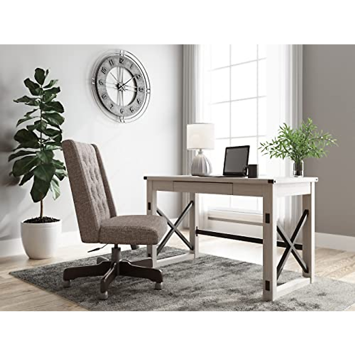 Signature Design by Ashley Bayflynn 48" Home Office Desk, Whitewash