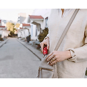 ARMADILLO DEFENSE Red Pepper Spray and Personal Alarm Key Chain Bundle (2 Pack) for Protection and Self Defense, Safeguard for Women and Men, Tear Gas and Panic Button