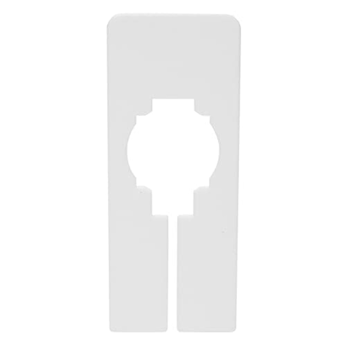 60 Pack Plastic Closet Dividers for Hanging Clothes, Blank White Tags for Department Stores, Clothing Rack Size Separator Hangers for Boutiques, Warehouses (2 x 5 in)