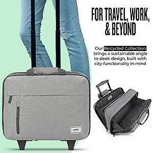 Solo Re:Start Rolling 15.6" Laptop Bag, Grey