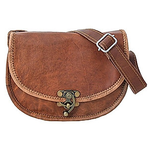 Gusti Handbags shoulder bag/satchel ladies vintage Brown leather true leather - Rosa