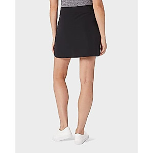 32 Degrees Cool Women's Stretch Woven Skort | Slip-On | Elastic Waistband | Office | Tennis | Golf, Black, XX-Large
