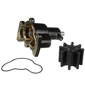 Quicksilver 8M0139984 Brass Water Pump Housing for V-6 and V-8 MerCruiser Engines: (305, 350 and 496 CID, 2000-2016)