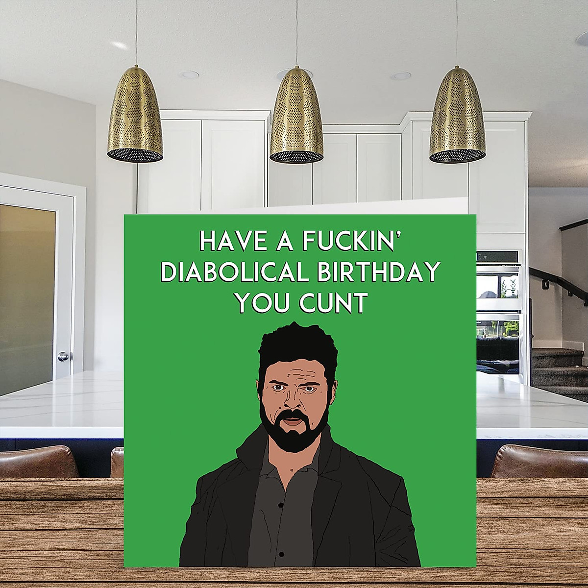 Rude Birthday Cards for Men Women - Butchers Cuts - Funny Happy Birthday Card Coworker Friend Brother Sister Aunt Uncle Cousin, 5.7 x 5.7 Inch Offensive Bday Greeting Cards for Him Her