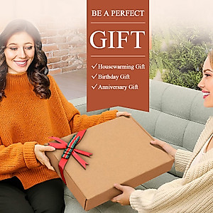 Jiulory Premium Solid Wood Charcuterie Board Gift Set - Extra Large Magnetic Cheese Board Wooden Tray Serving Platter Housewarming, Christmas, and Valentine's Gifts