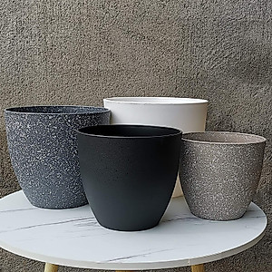 PERZOE Plastic Flower Pot Modern Bonsai Pot Flowerpot Balcony Indoor Outdoor Tree Planter Home Decoration Supplies-2#