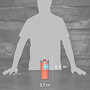 Stanley Adventure Quencher Travel Tumbler for Kids (8 and Above), 14oz, Stan the Bear Stainless Steel Insulated Tumbler with Lid and Straw