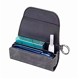 Goodern Compatible for Protective Case Cover Anti-Shock Protective Cover Frosted Leather Carry Case for IQOS 3.0/IQOS 3 Duo (Grey)