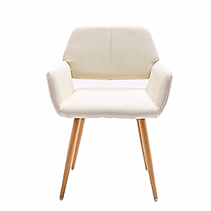 Vanity Chair No Wheels Black Desk Chair with Metal Legs Black Makeup Chair with Hollow Backrest Comfy Desk Chair/Accent Task Chair/Arm Chair for Bedroom Living Room