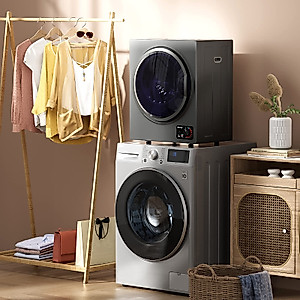 ARLIME Compact Laundry Dryer, Portable Clothes Dryers W/4 Automatic Drying Mode, Small Electric Laundry Dryer W/Stainless Steel Drum & Control Panel For Apartments, Dorm 110V 900W, Grey