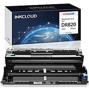 INKCLOUD Drum Unit Replacement for Brother DR 820 DR820 DR-820 Compatible with Brother MFC-L5900DW HL-L6200DW HL-L5100DN MFC-L5800DW MFC-L5700DW HL-L5200DWT MFC-L6700DW HL-L5200DW Printer Black,1Drum