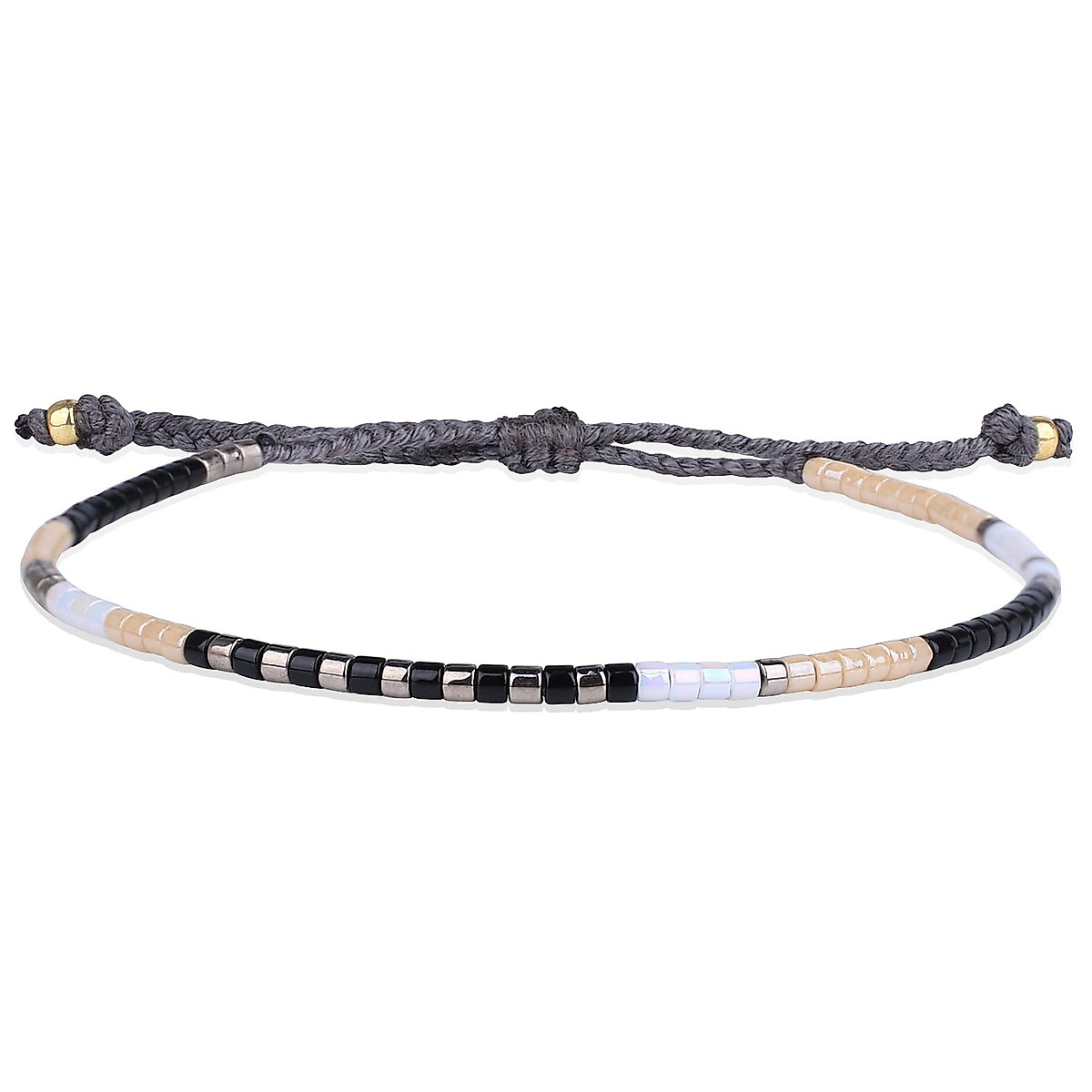 KELITCH Boho-color Crystal Shell Beaded Friendship Bracelets Handmade Strand Bracelet Bangles Jewelry For Summer