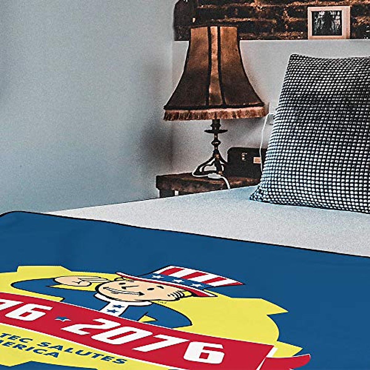 JUST FUNKY Fallout Nuka-Cola Round Fleece Blanket, Throw, Decor, Bedding [45 x 60 inches]