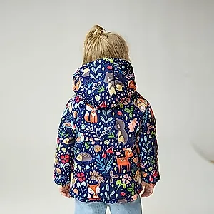 Girls Winter Coats Heavyweight Medium Length Warm Lightweight Packable Autumn and Winter Coat Cotton Shiny Jackets