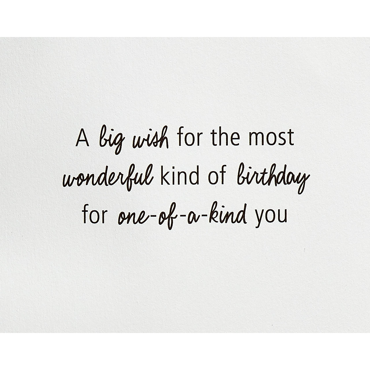 Papyrus Disney Birthday Card (One-Of-A-Kind You)