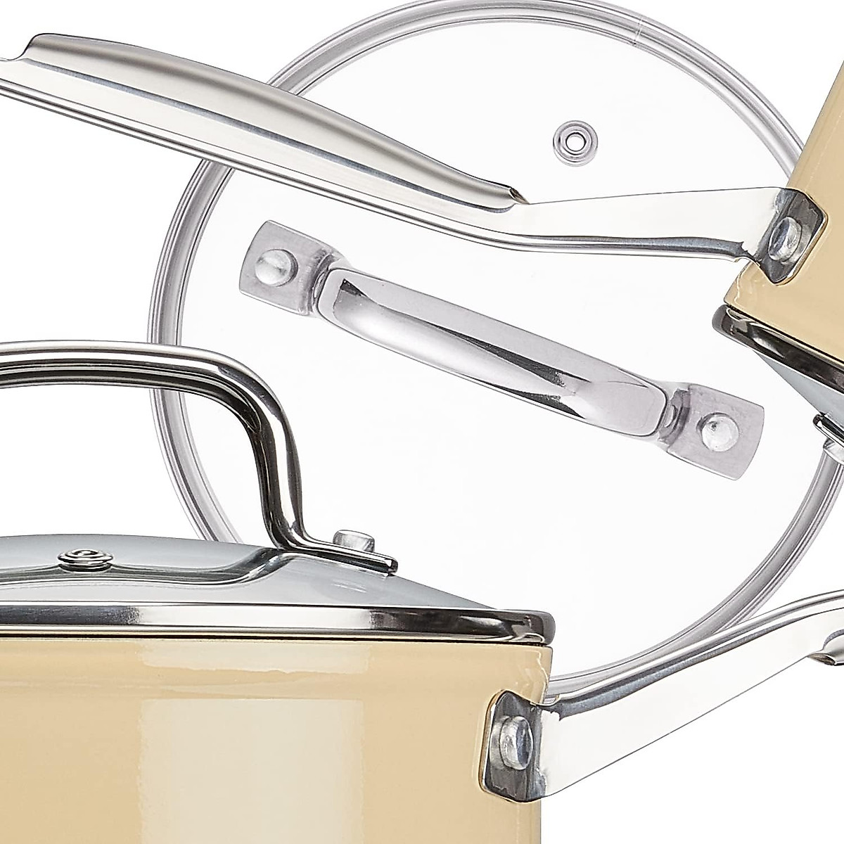 1.5 QT Enamel Black Sauce Pan with Lid, MSMK Designed Enamel Exterior Coating Withstand High Temperature And Fade Resistance, Pfoa Fre, Burnt Also Non Stick, Oven Safe, Dishwasher Safe