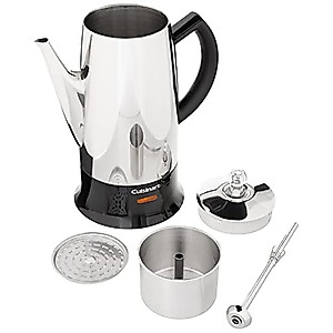 Cuisinart PRC-12FR Classic Stainless Percolator, Stainless Steel (Renewed),12 cups