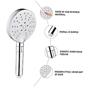 Yardwe 1pc Shower Head Handheld Shower Portatiles Waterfall Showerhead Shower Spray Head Adjustable Shower Head Shower Head for Bathroom Shower Nozzle Pressurized Shower Head Accessories