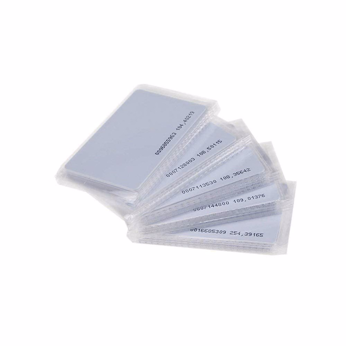 40pcs RFID 125KHz Proximity ID Card Compatible with EM4100 TK4100 (0.8mm) with UID Series Number for Access Control System,Key Card,Membership Card