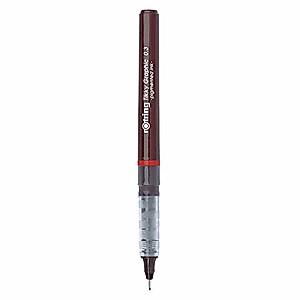 Rotring Tikky Graphic Fineliner Pens, 0.7mm & 0.5mm & 0.3mm, Black Ink, 3 Count