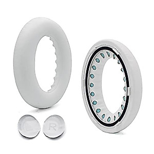 Noise Cancelling 700 Earpads Replacement Ear Pads Protein PU Leather Ear Cushion Compatible with Bose NC700 Bose Noise Cancelling 700 Bluetooth Headphones （White