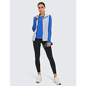 CRZ YOGA Womens Butterluxe Workout Leggings 25 Inches - High Waisted Gym Yoga Pants with Pockets Buttery Soft Black Medium