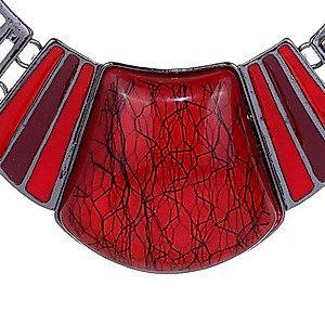 YAZILIND Vintage Ethnic Tibetan Sliver Turquoise Bib Collar Earrings Necklace Jewelry Set Women Gift