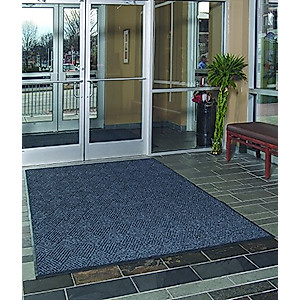 WaterHog Max Diamond | Commercial-Grade Entrance Mat with Diamond Pattern & Rubber Border | Indoor/Outdoor, Quick-Drying, Stain Resistant Door Mat (Black Smoke, 2' x 3')