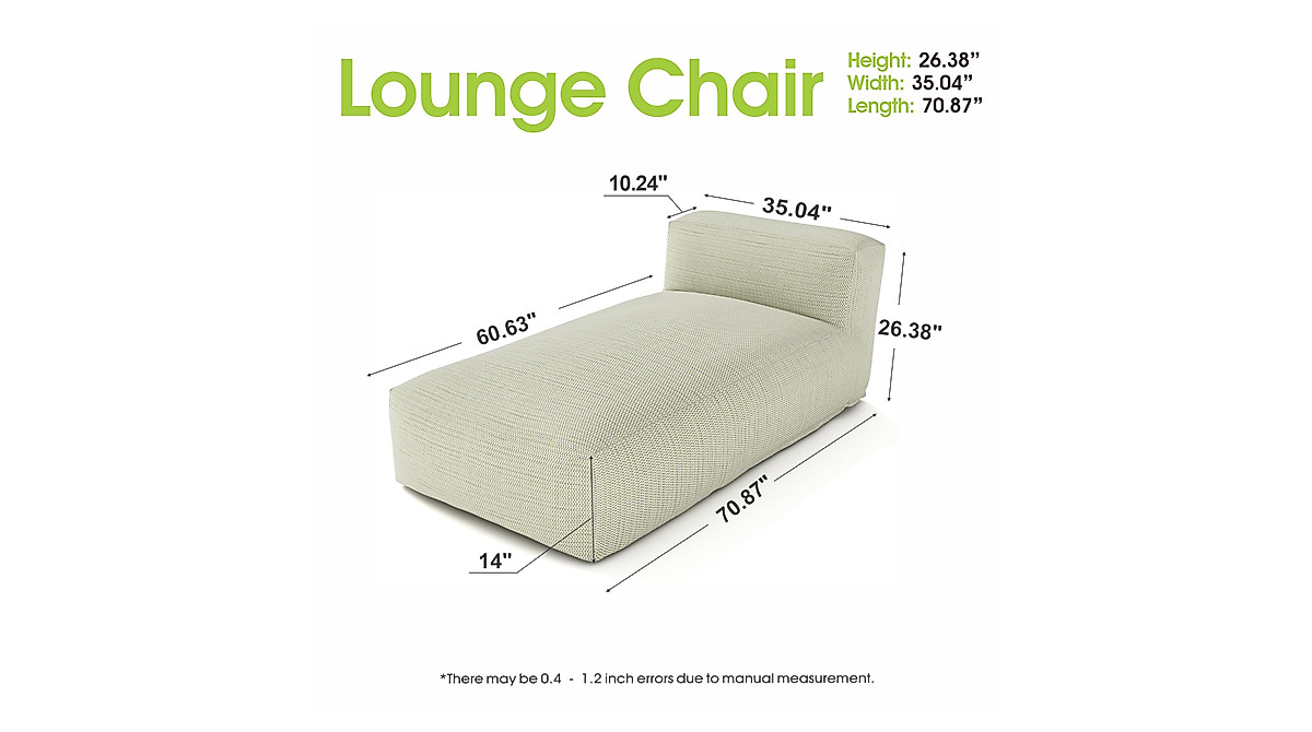 OPEAK Light Green Patio Chaise Lounge Chair for Outdoors