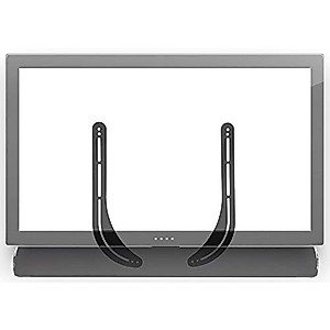 Mount-It! Soundbar Mount, Universal Sound Bar TV Bracket for Mounting Above or Under TV, Fits Sonos, Samsung, Sony, Vizio, Adjustable Arm Fits 32 to 70 Inch TVs, 33 Lbs Capacity, Black