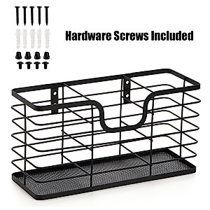 Nicunom Hair Dryer Holder 3 in 1 Hair Tool Organizer, Adjustable Blow Dryer Holder Bathroom Organizer Cabinet Door Hair Care & Hot Styling Tools Storage