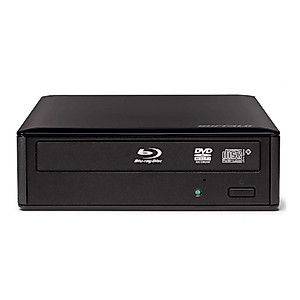 BUFFALO MediaStation Desktop 16x External Blu-ray Writer for PC with USB 3.0. TAA Compliant. Plays and Burns Blu-rays, DVDs, and CDs.